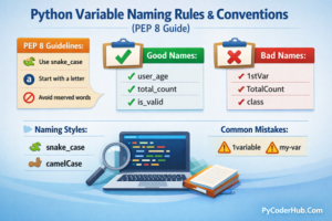 Python Variable Naming Rules & Conventions – PEP 8 Explained with Real ...